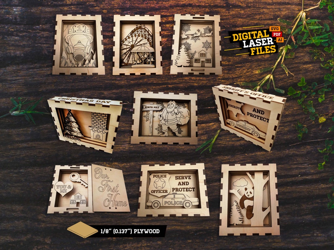 Box Set Number One SVG + Ai Laser Cut Files -- INSTANT DOWNLOAD - Etsy