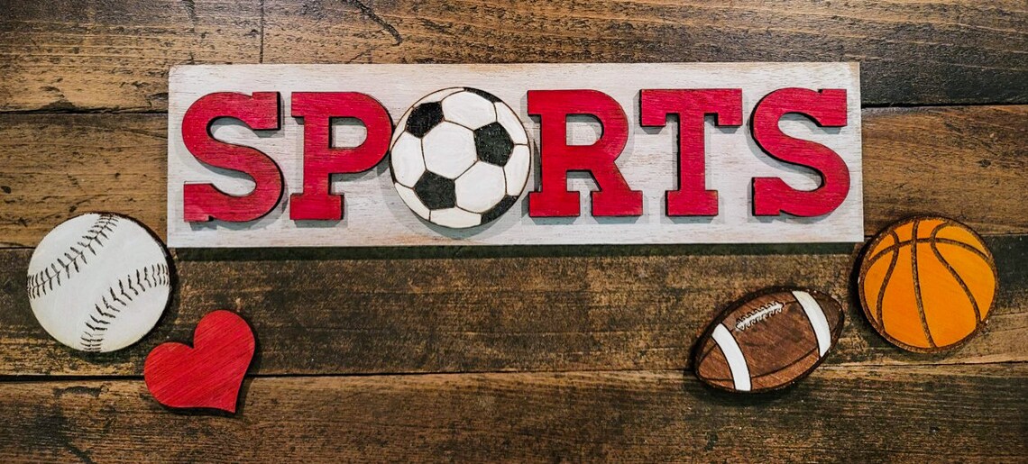 Sports Sign SVG Ai Laser Cut Files INSTANT DOWNLOAD - Etsy