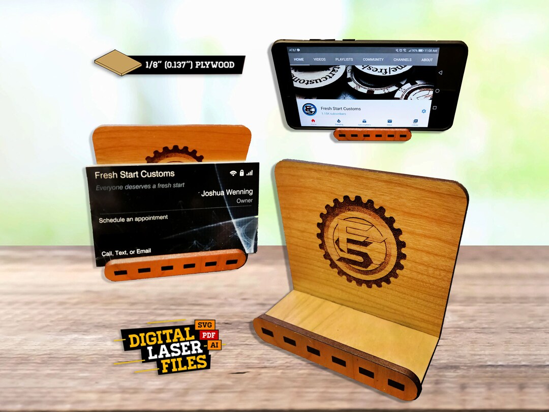Phone Movie Stand SVG + Ai Laser Cut Files -- INSTANT DOWNLOAD - Etsy