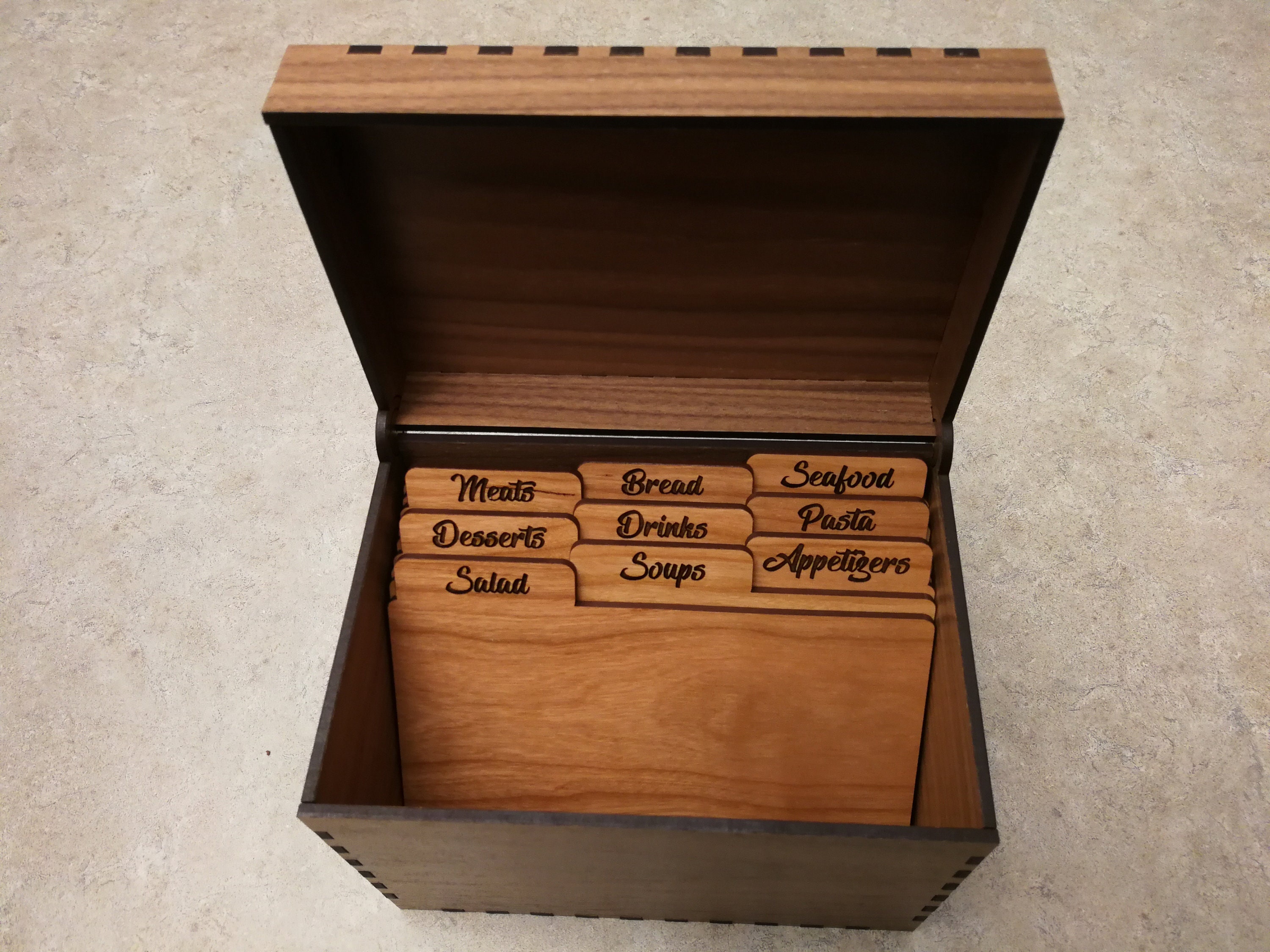 Recipe Box SVG Ai Laser Cut Files INSTANT DOWNLOAD - Etsy