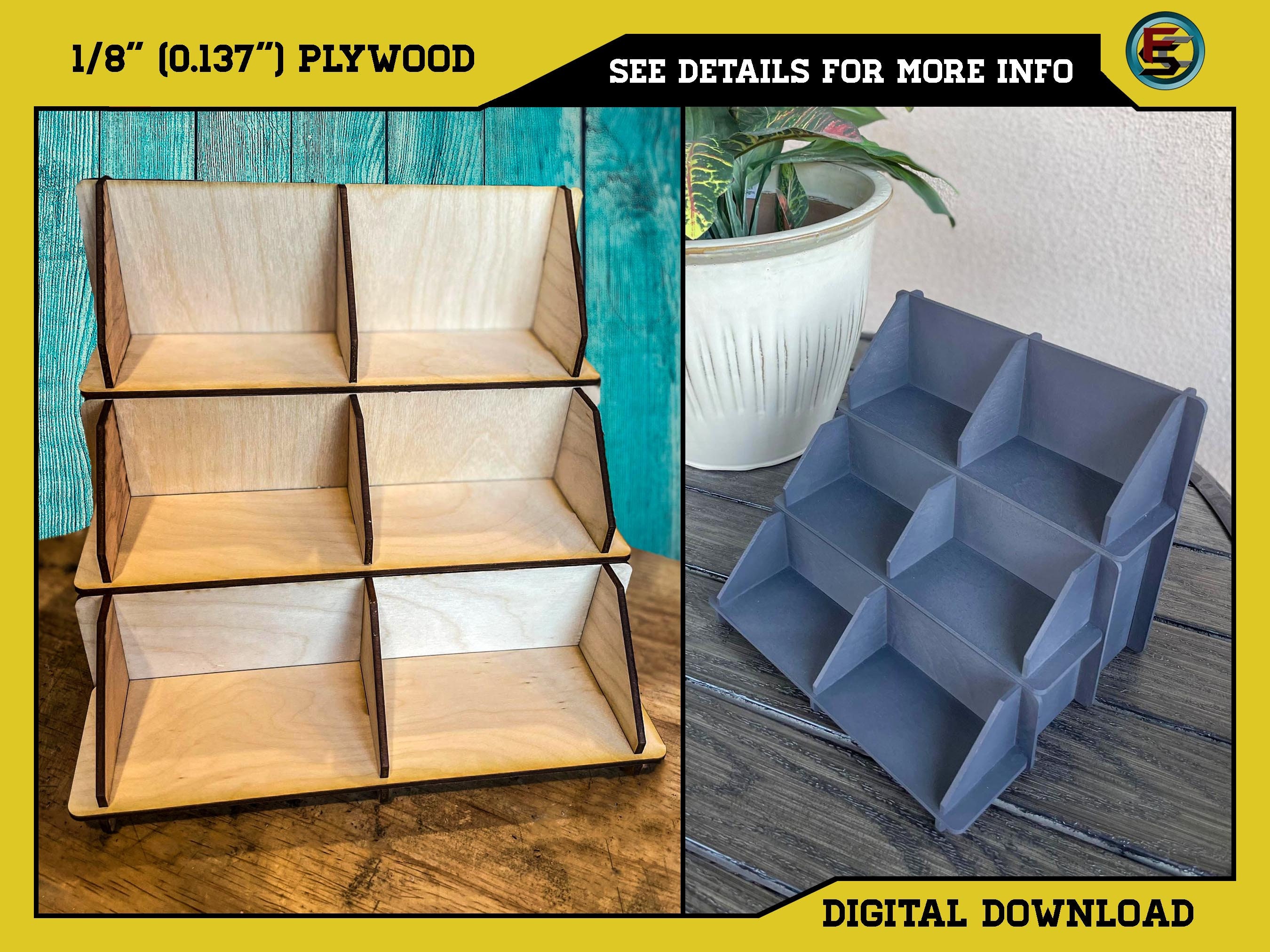 Handmade Item Stand SVG Ai Laser Cut Files INSTANT - Etsy