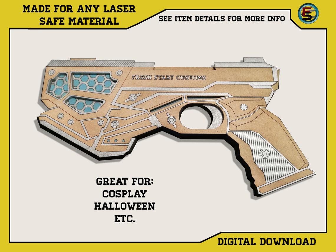CR8-GRIDLOCK Cosplay Gun Svg Ai Laser Cut Files INSTANT - Etsy