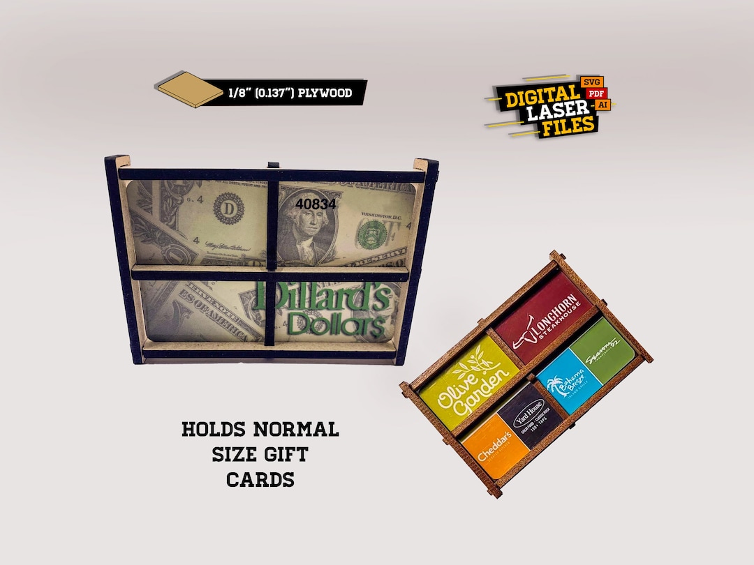 Gift Card Puzzle SVG + Ai Laser Cut Files -- INSTANT DOWNLOAD - Etsy