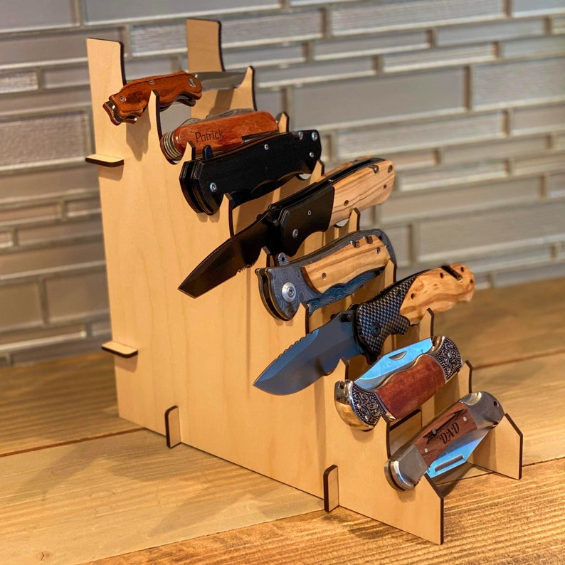 Knife Display Stand SVG + Ai Laser Cut Files -- INSTANT DOWNLOAD - Etsy