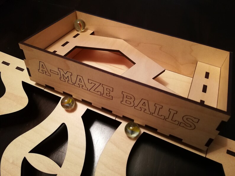 A-maze Balls Game SVG + Ai Laser Cut Files -- INSTANT DOWNLOAD - Etsy