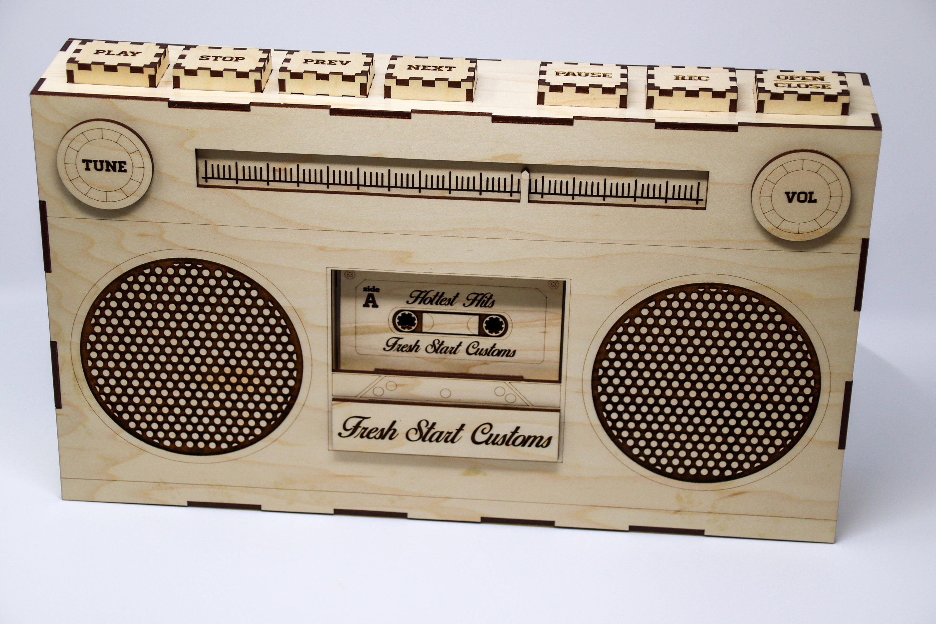 Boombox SVG + Ai Laser Cut Files -- INSTANT DOWNLOAD - Etsy