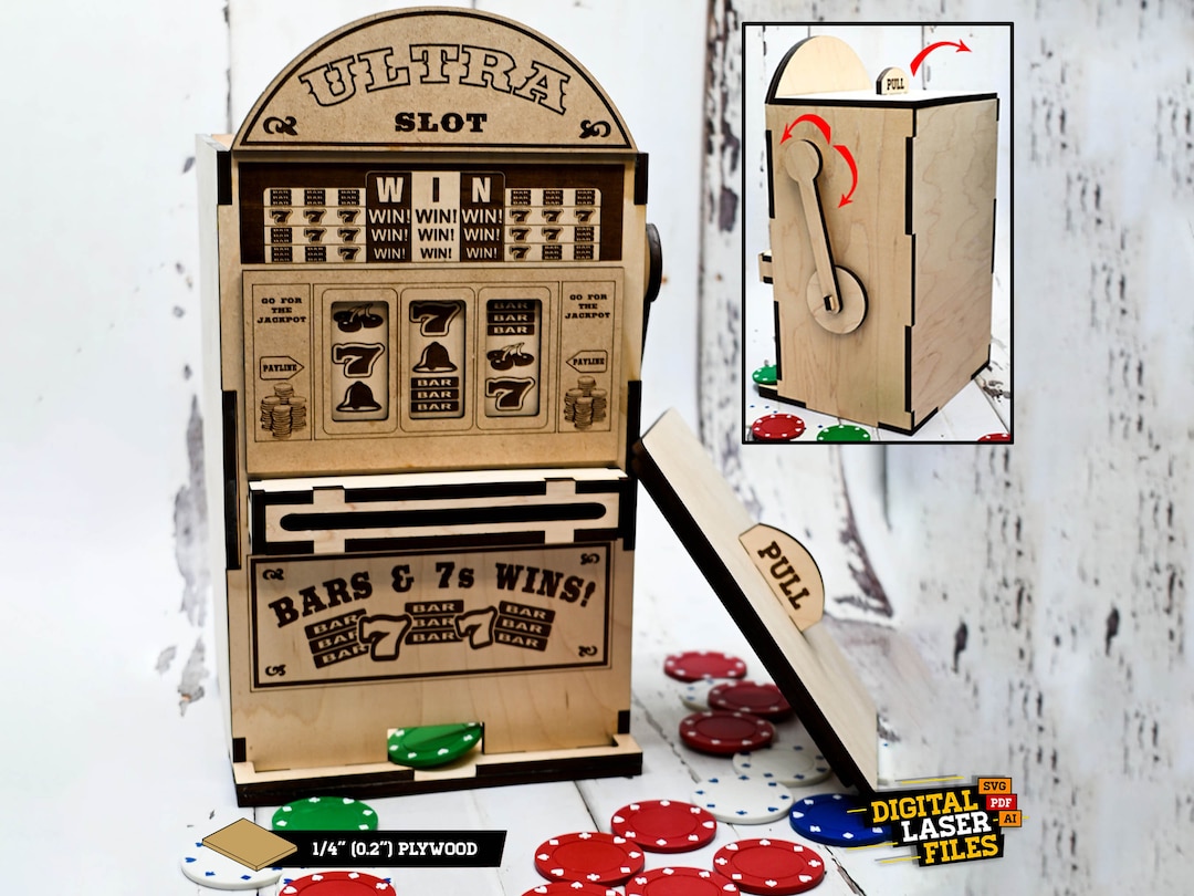 XL Slot Machine Box Svg + Ai Laser Cut Files -- INSTANT DOWNLOAD - Etsy