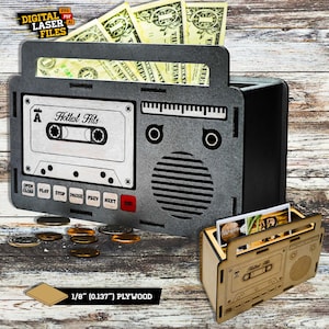 Old School Radio SVG + Ai Laser Cut Files -- INSTANT DOWNLOAD - Etsy