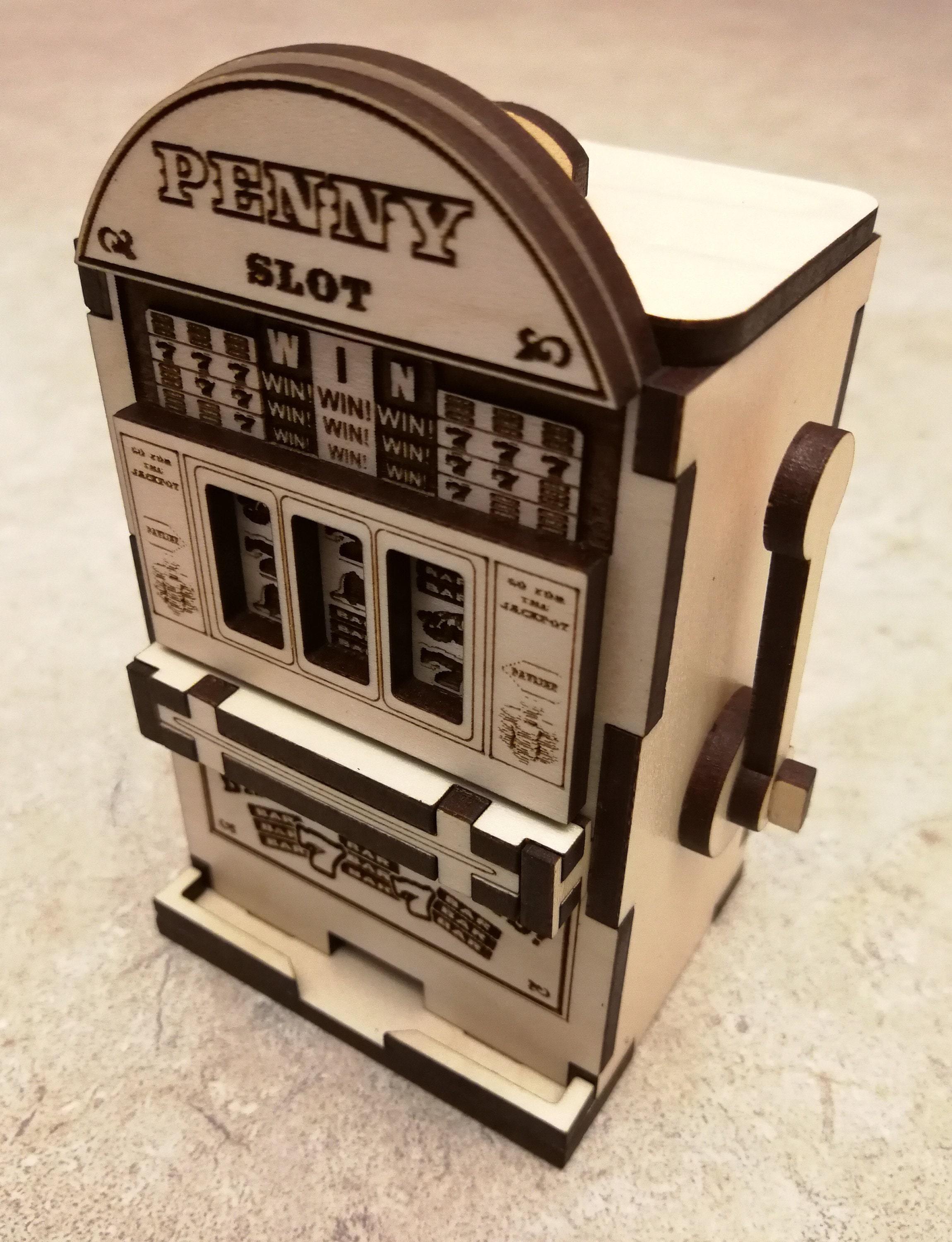 Penny Slot Box Svg Ai Laser Cut Files INSTANT DOWNLOAD - Etsy Canada