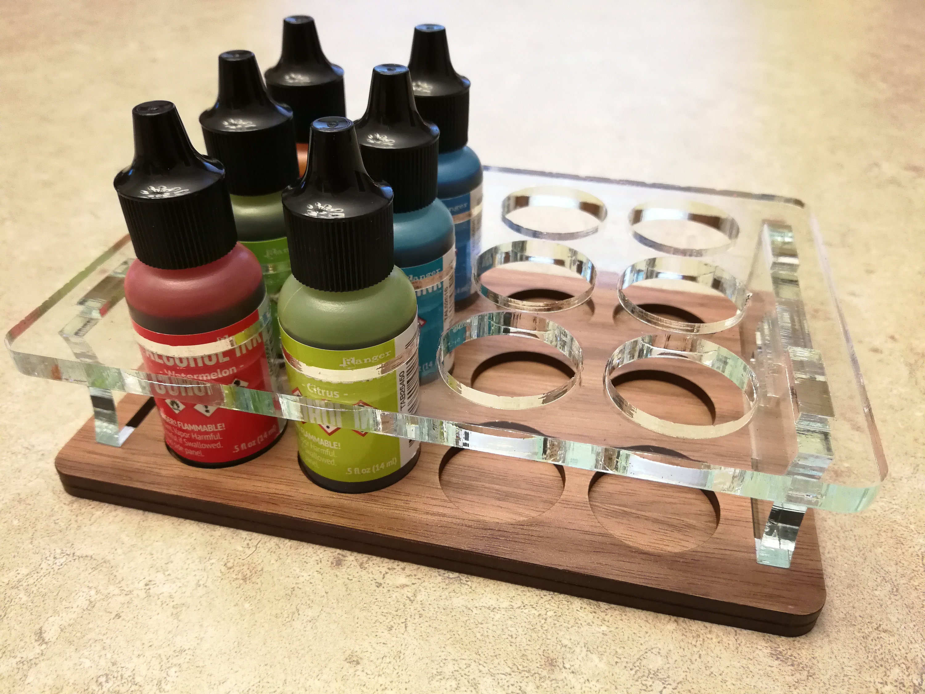 Alcohol Ink Holder SVG Ai Laser Cut Files INSTANT | Etsy