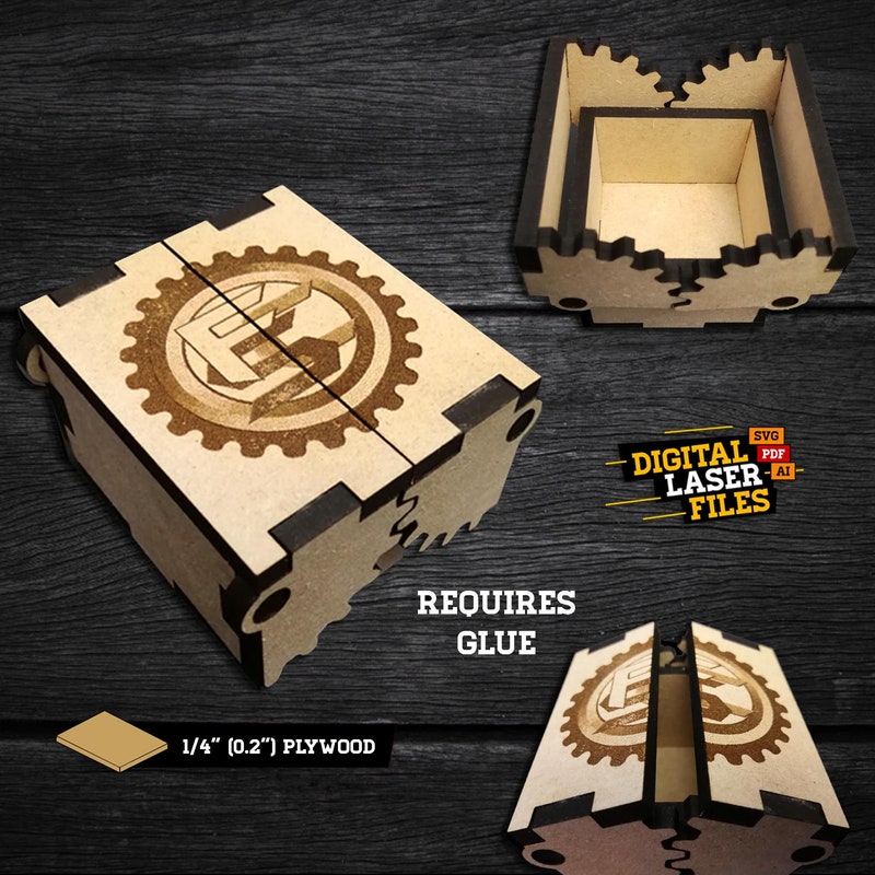 Laser Cut File Gear Box - Etsy