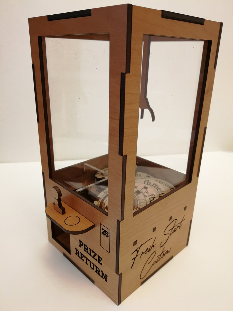 Arcade Claw Machine SVG + Ai Laser Cut Files -- INSTANT DOWNLOAD - Etsy ...
