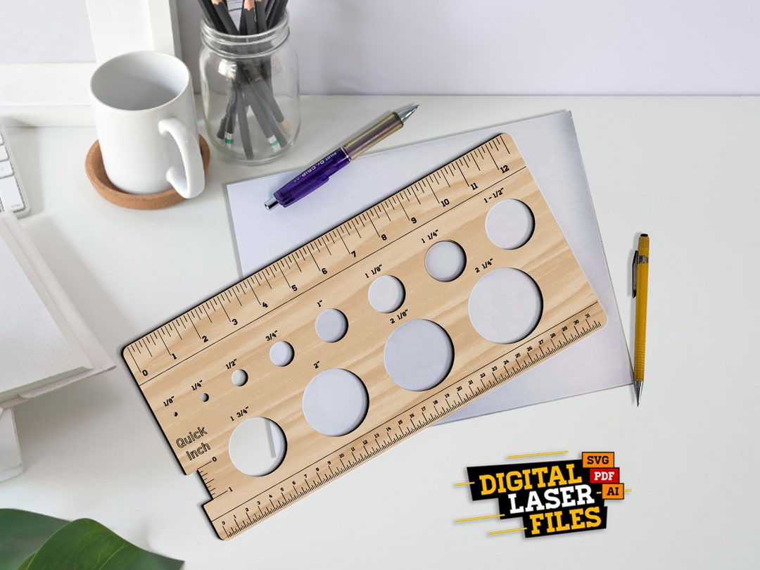 Back to School Ruler SVG + Ai Laser Cut Files -- INSTANT DOWNLOAD - Etsy