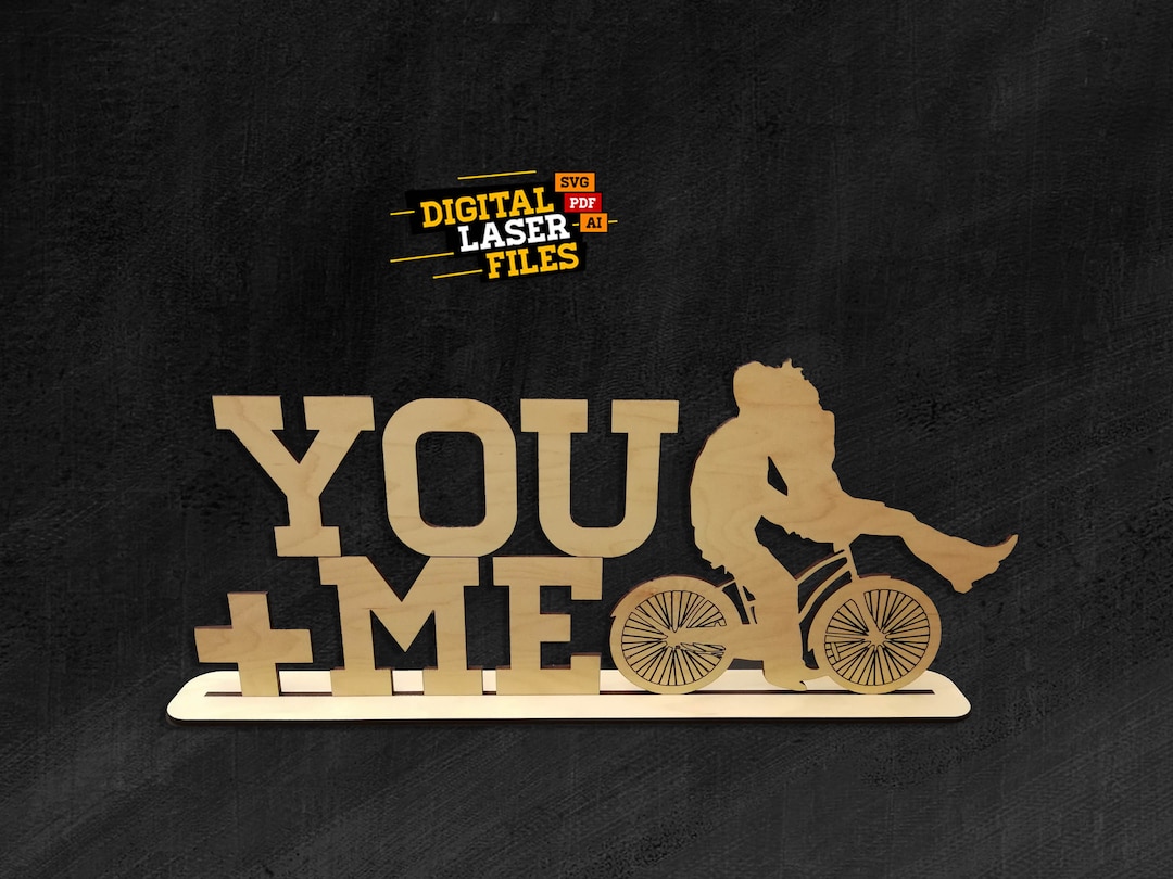 You Plus Me SVG + Ai Laser Cut Files -- INSTANT DOWNLOAD - Etsy
