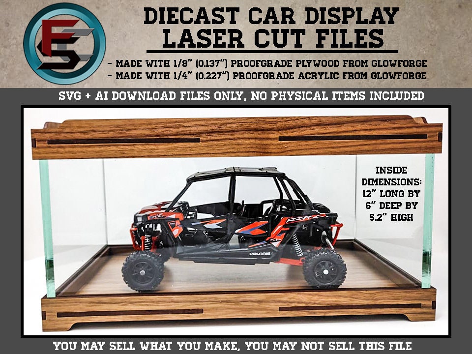 Diecast Car Display SVG Ai Laser Cut Files INSTANT - Etsy Canada