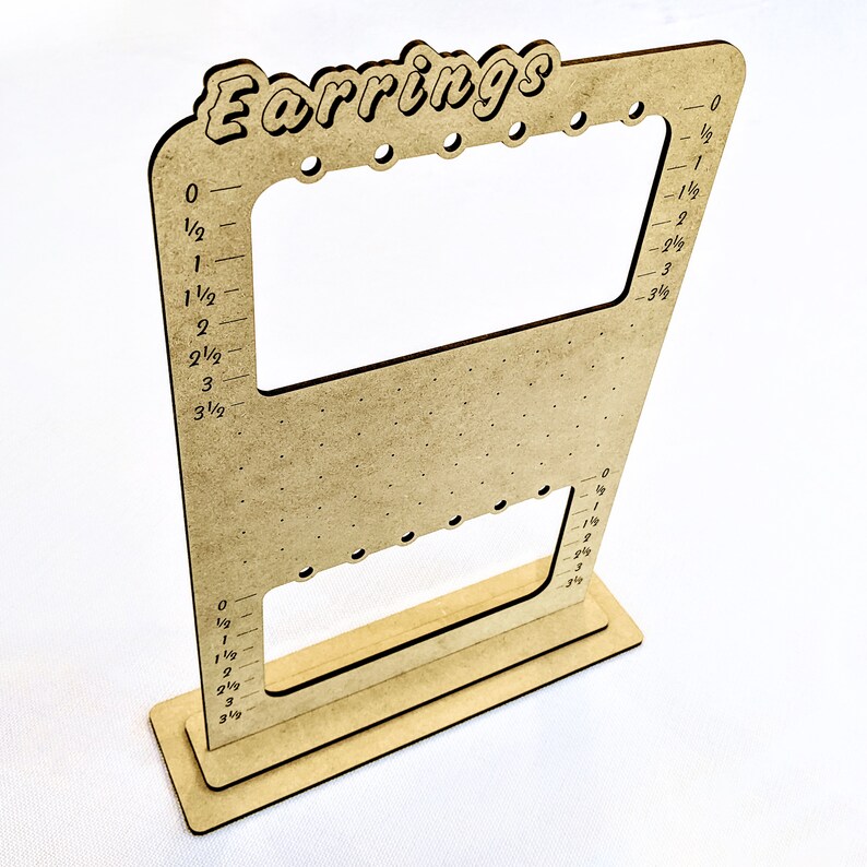 Stand up Earring Stand SVG + Ai Laser Cut Files -- INSTANT DOWNLOAD - Etsy
