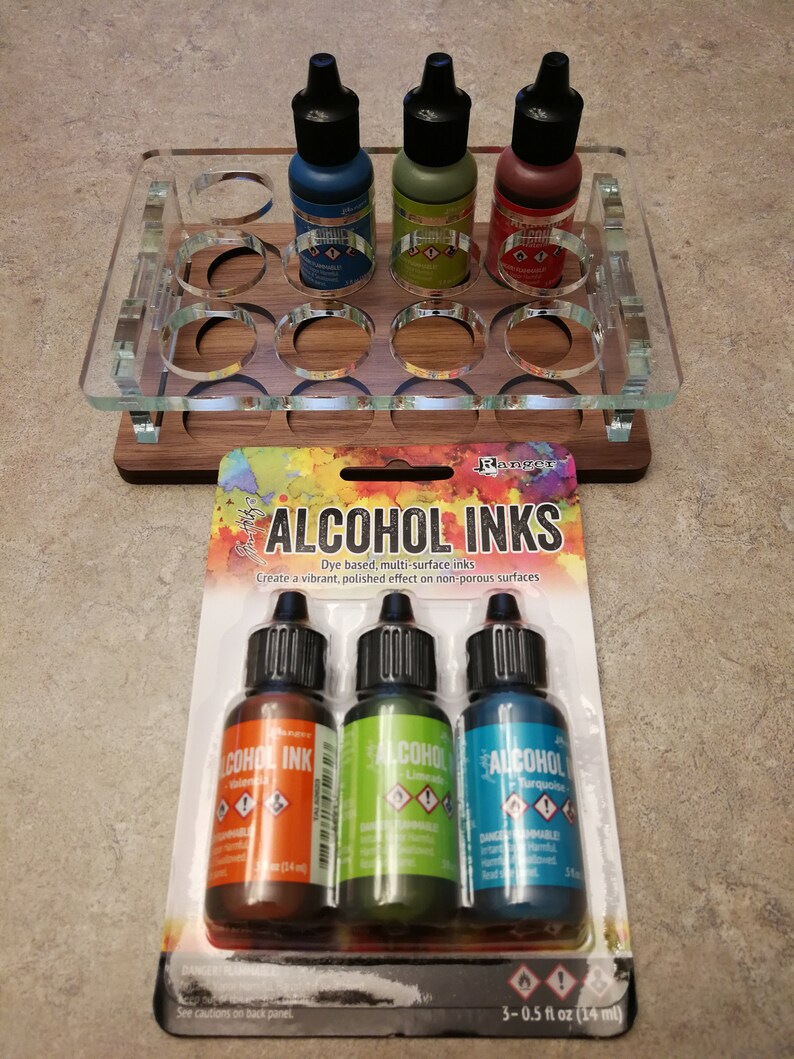 Alcohol Ink Holder SVG Ai Laser Cut Files INSTANT - Etsy