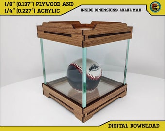 Baseball Display Case Svg - Etsy