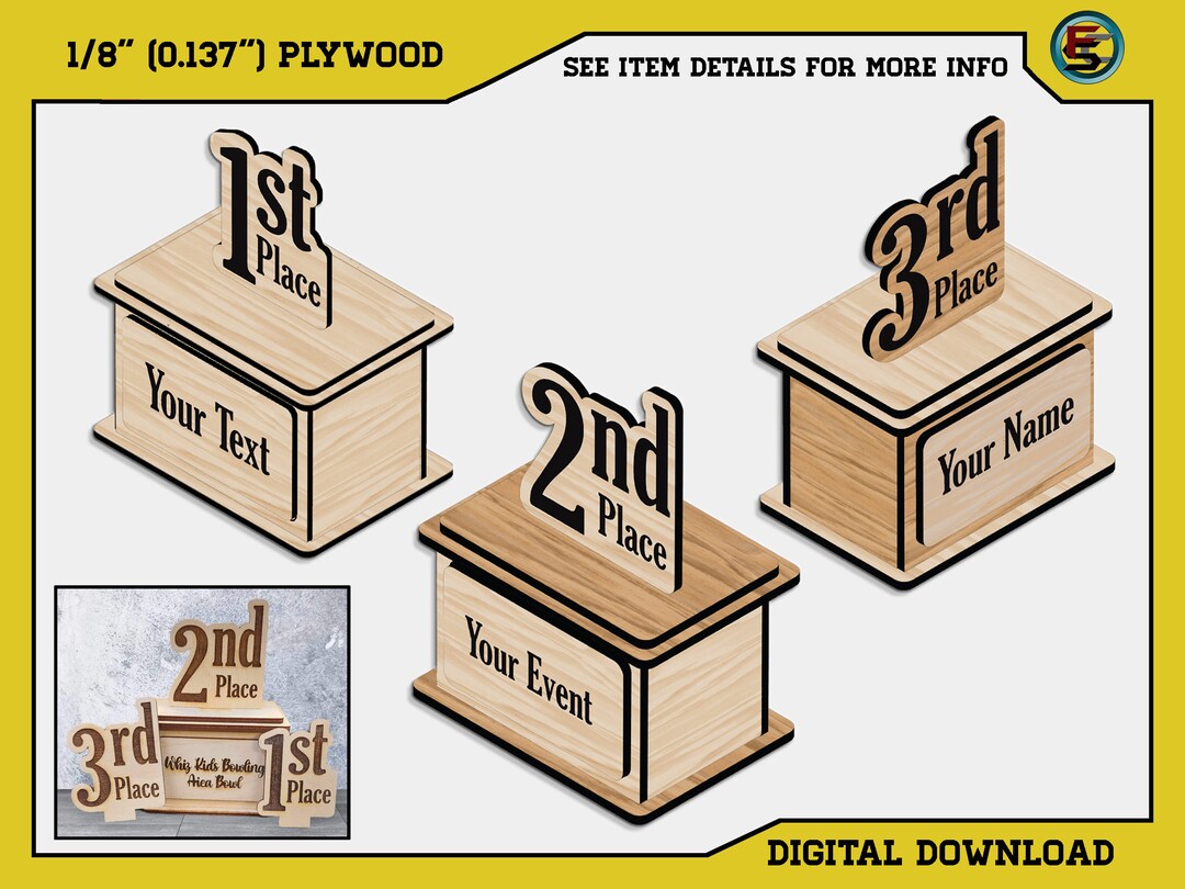 Top 3 Awards SVG Ai Laser Cut Files INSTANT DOWNLOAD - Etsy UK