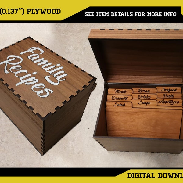 Recipe Cut File - Etsy