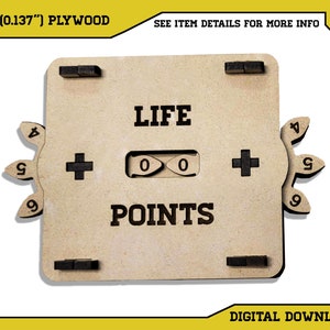 Life Counter SVG + Ai Laser Cut Files -- INSTANT DOWNLOAD - Etsy