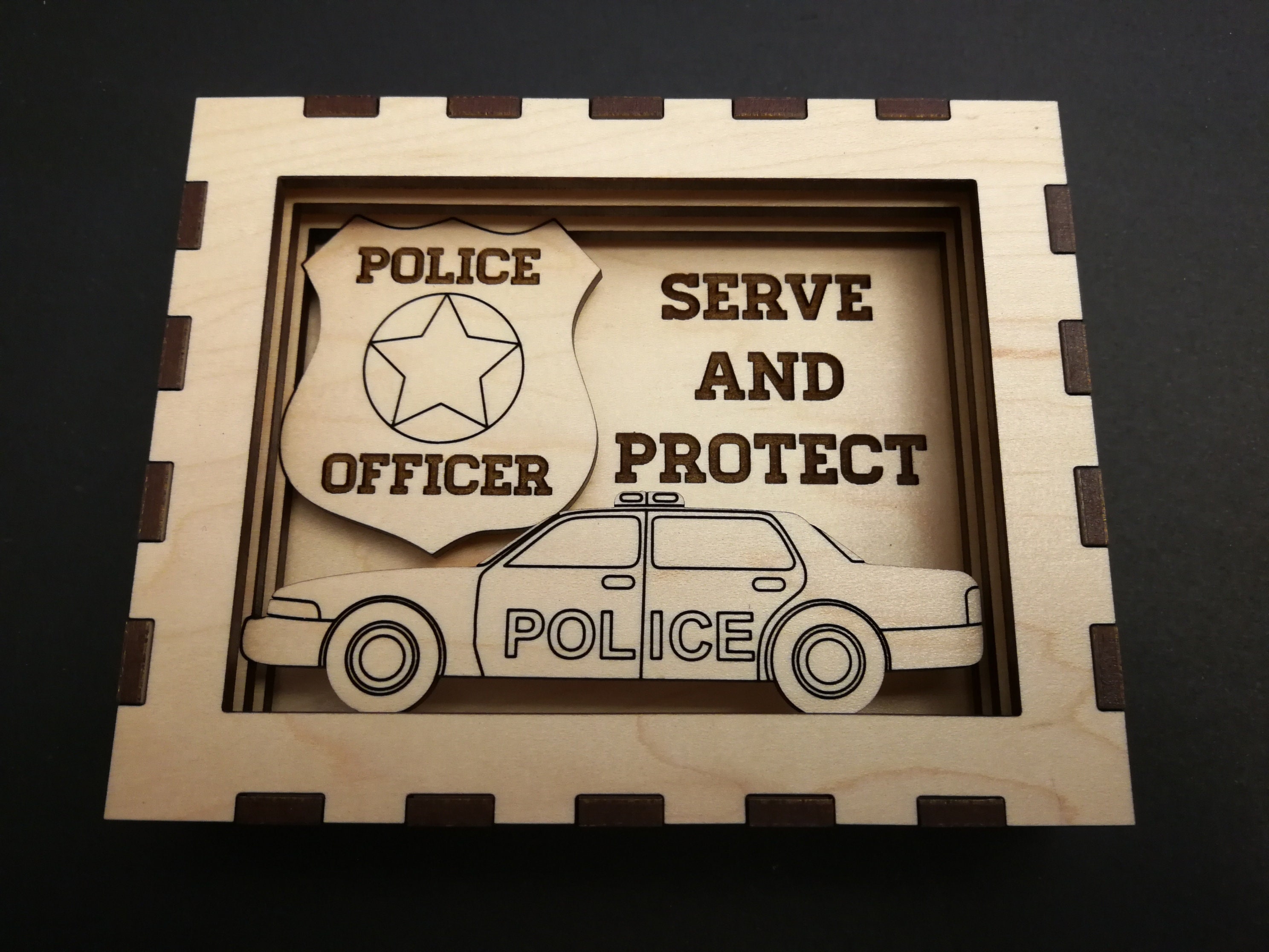 Police Department Box SVG Ai Laser Cut Files INSTANT | Etsy