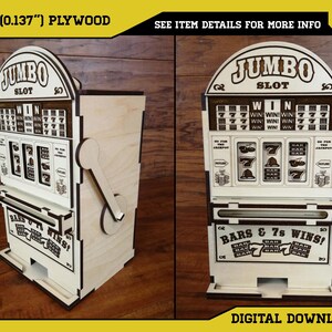 Slot Machine Box Svg Ai Laser Cut Files INSTANT DOWNLOAD - Etsy