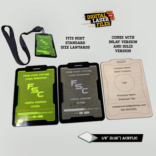 Laser Cut Files Badges - Etsy