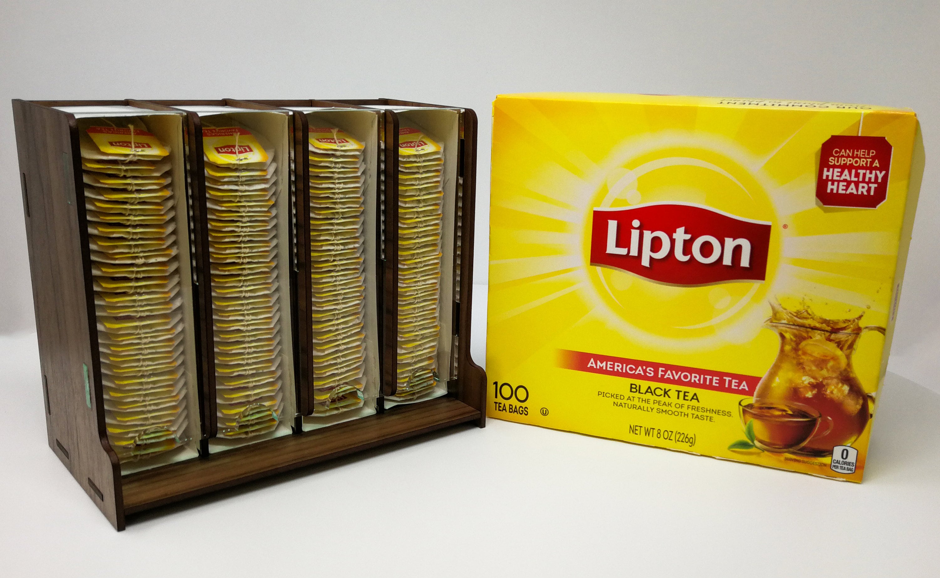 Lipton Tea Bag Holder SVG + Ai Laser Cut Files -- INSTANT DOWNLOAD ...