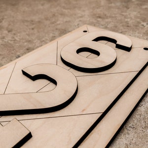 Vertical Address Sign Svg + Ai Laser Cut Files -- INSTANT DOWNLOAD - Etsy