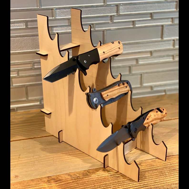 Knife Display Stand SVG Ai Laser Cut Files INSTANT - Etsy