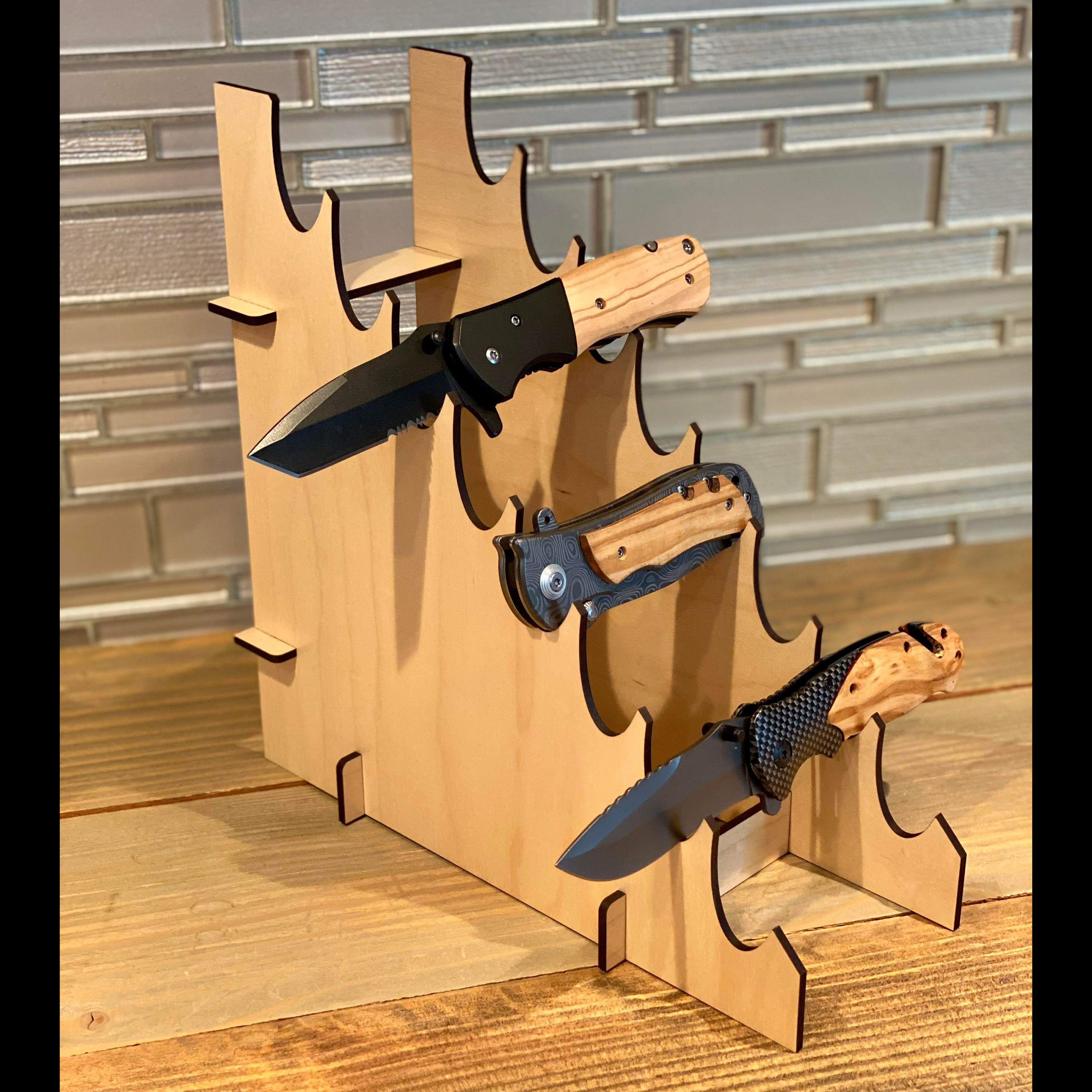 Knife Display Stand SVG Ai Laser Cut Files INSTANT - Etsy Australia