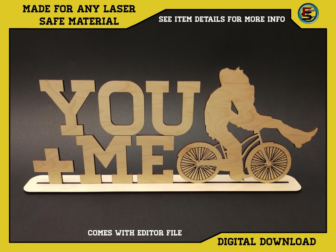 You Plus Me SVG Ai Laser Cut Files INSTANT DOWNLOAD - Etsy