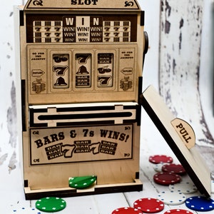 XL Slot Machine Box Svg + Ai Laser Cut Files -- INSTANT DOWNLOAD - Etsy ...