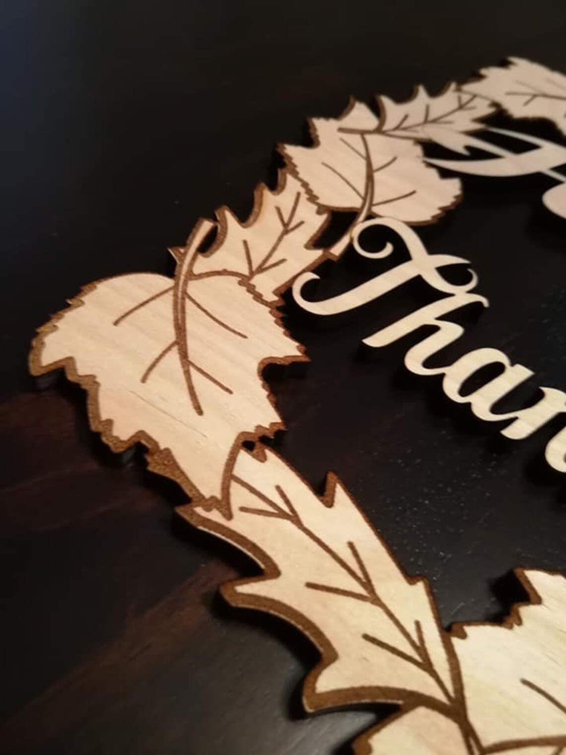 Thanksgiving Day Wreath SVG + Ai Laser Cut Files -- INSTANT DOWNLOAD - Etsy