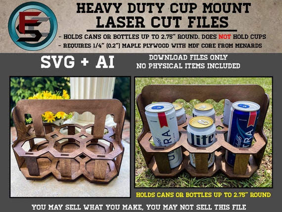 Heavy Duty Six Pack SVG Ai Laser Cut Files INSTANT - Etsy UK