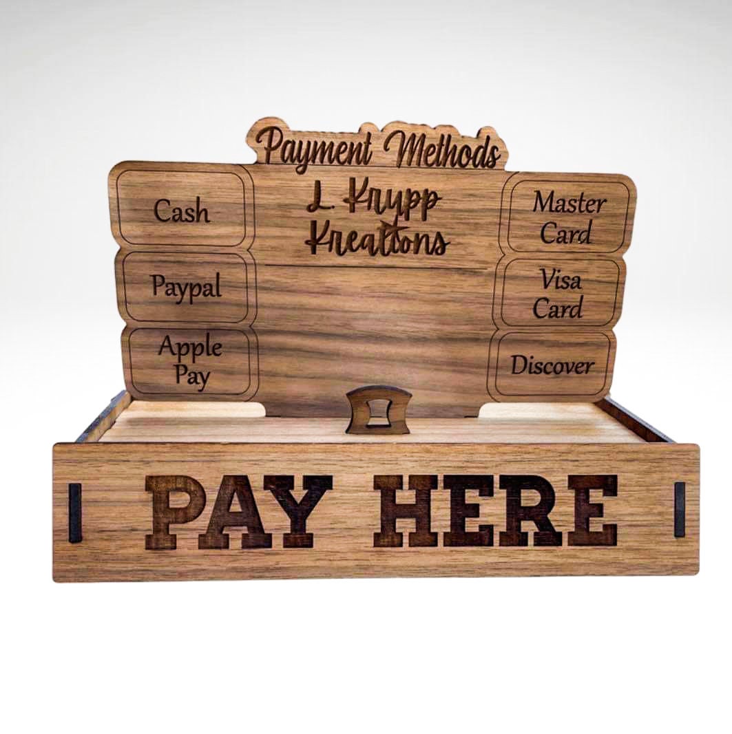Raised Payment Stand SVG + Ai Laser Cut Files -- INSTANT DOWNLOAD - Etsy