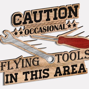 Flying Tools Sign SVG Ai Laser Cut Files INSTANT DOWNLOAD - Etsy