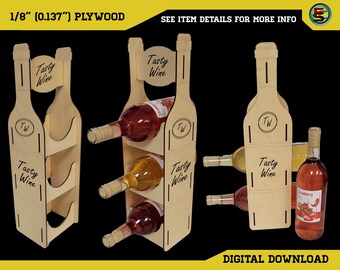 Bottle Shaped Wine Rack - Etsy