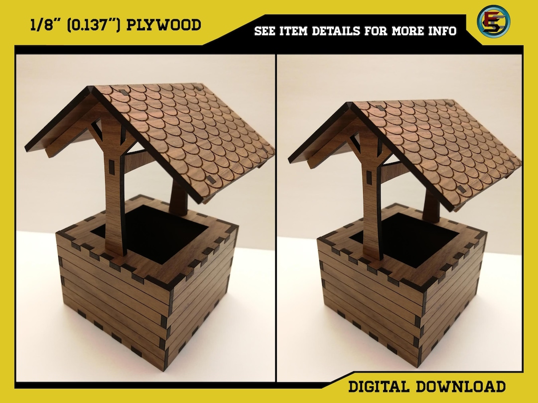 Wishing Well SVG Ai Laser Cut Files INSTANT DOWNLOAD - Etsy Australia