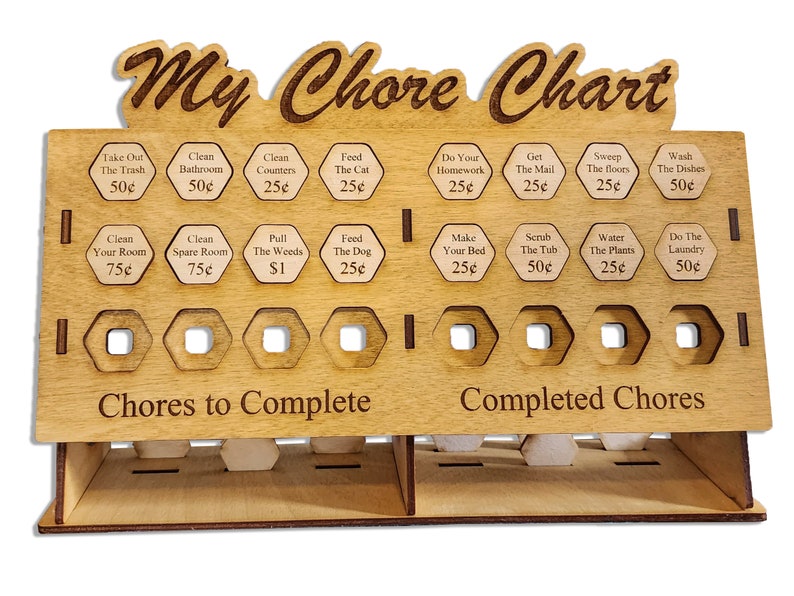 My Chore Chart SVG + Ai Laser Cut Files -- INSTANT DOWNLOAD - Etsy