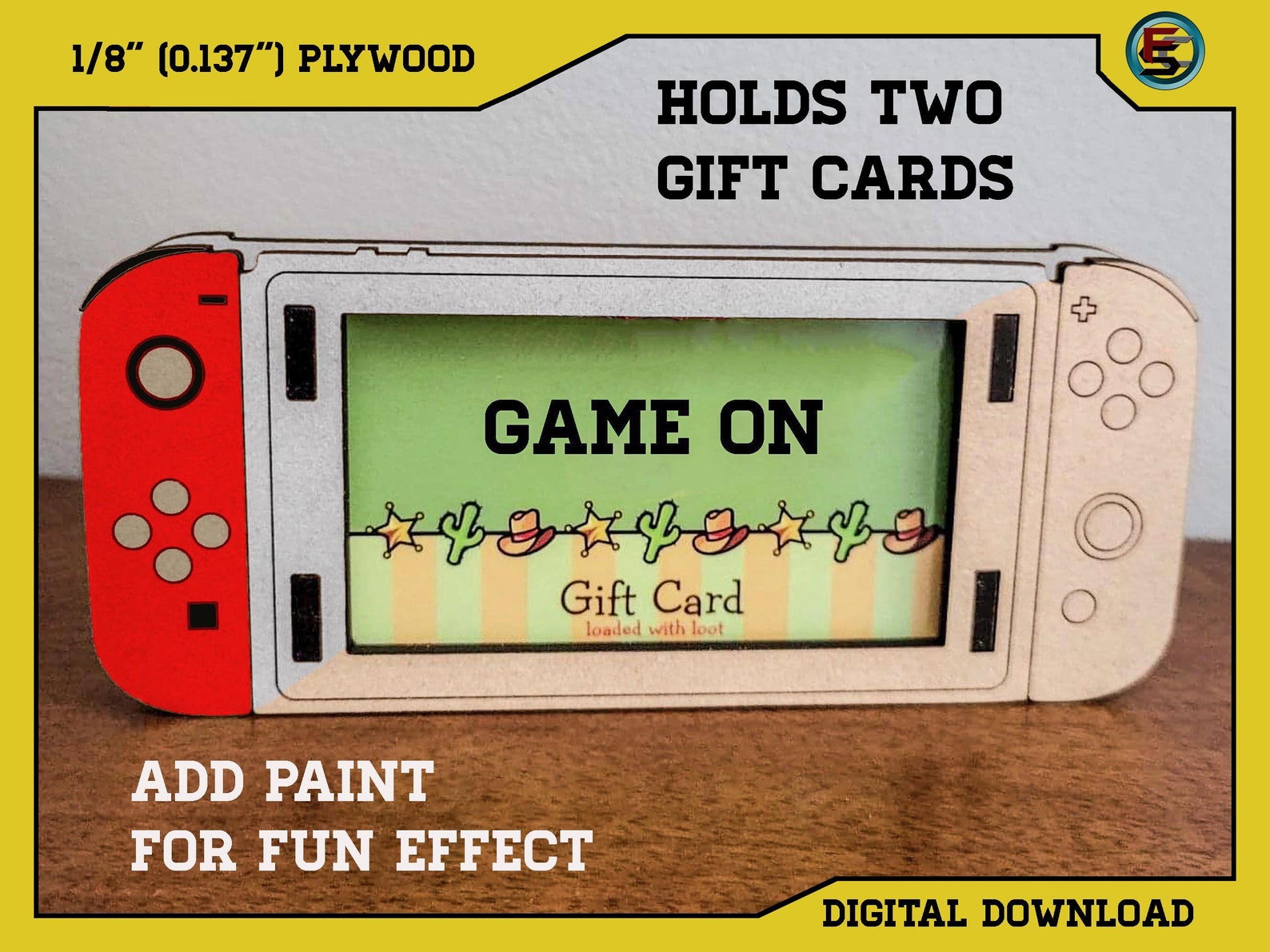 Gamer Gift Card Holder SVG Ai Laser Cut Files INSTANT - Etsy