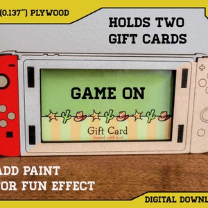 Gamer Gift Card Holder SVG Ai Laser Cut Files INSTANT - Etsy