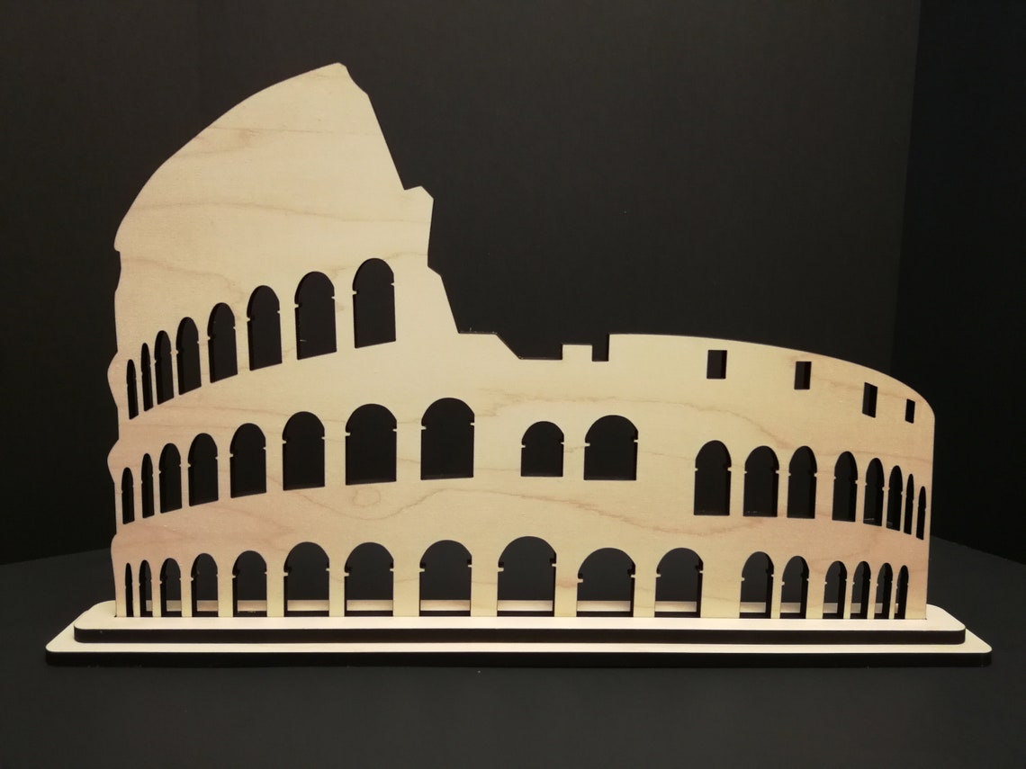 Rome Colosseum SVG + Ai Laser Cut Files -- INSTANT DOWNLOAD - Etsy