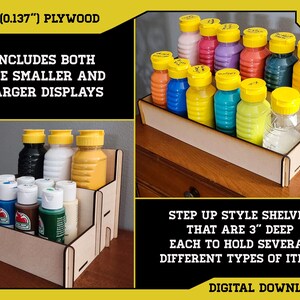 Two Pack of Step up Display SVG + Ai Laser Cut Files -- INSTANT ...