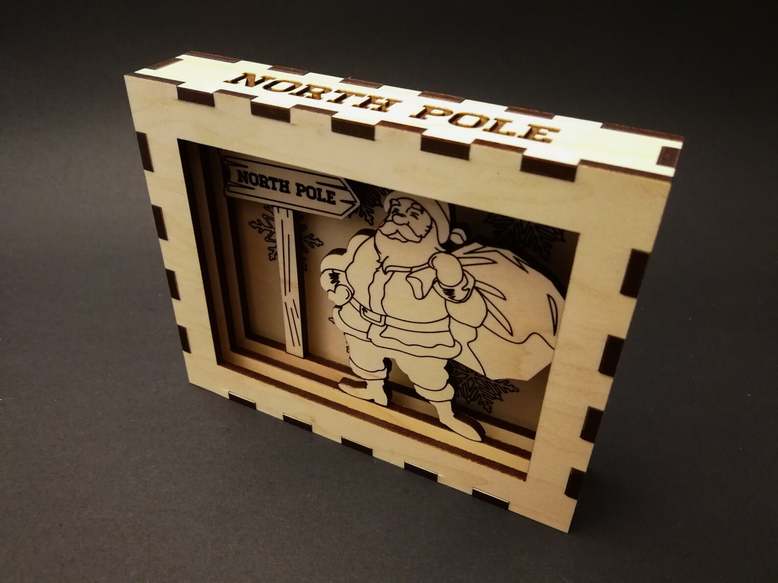 North Pole Box SVG Ai Laser Cut Files INSTANT DOWNLOAD - Etsy