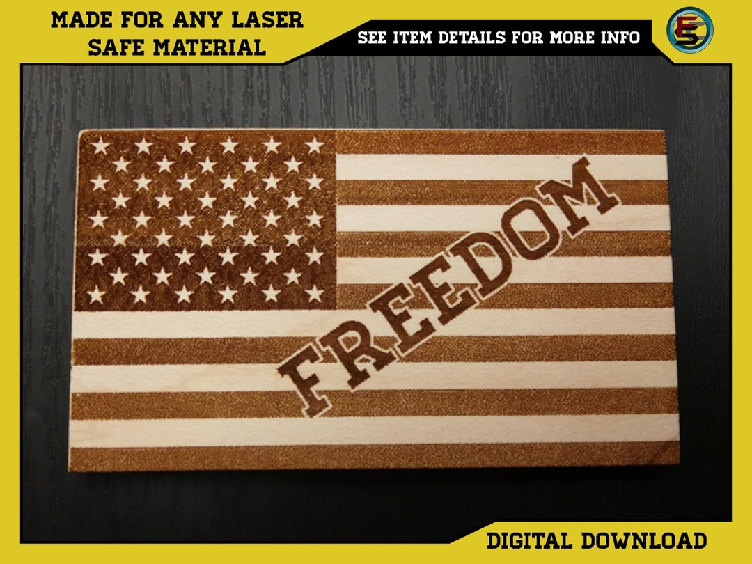 Freedom Flag SVG Ai Laser Cut Files INSTANT DOWNLOAD - Etsy