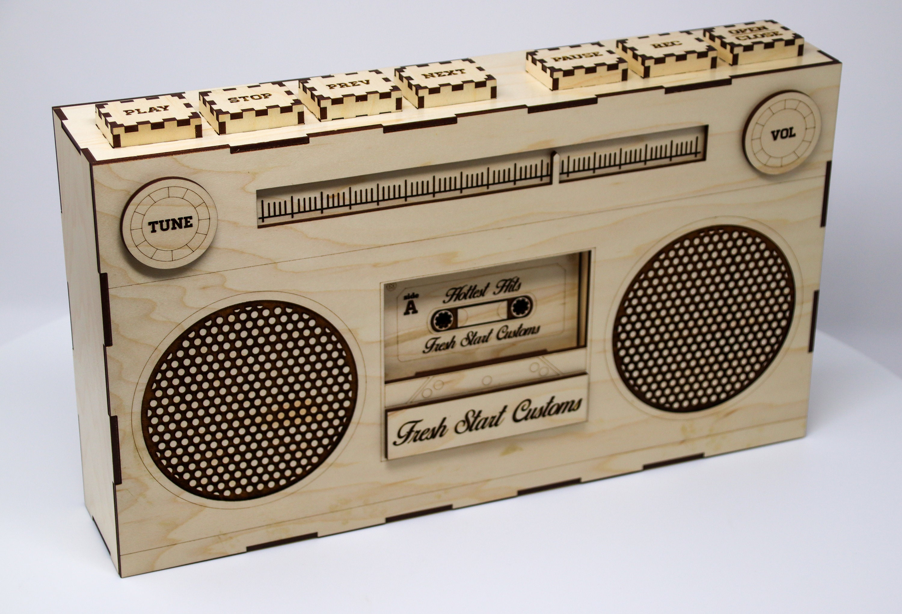 Boombox SVG + Ai Laser Cut Files -- INSTANT DOWNLOAD - Etsy