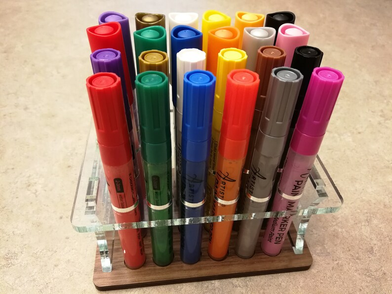 Paint Marker Holder SVG Ai Laser Cut Files INSTANT | Etsy
