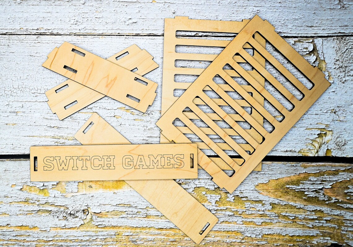 Display Stand for Switch Game Boxes SVG Ai Laser Cut Files | Etsy